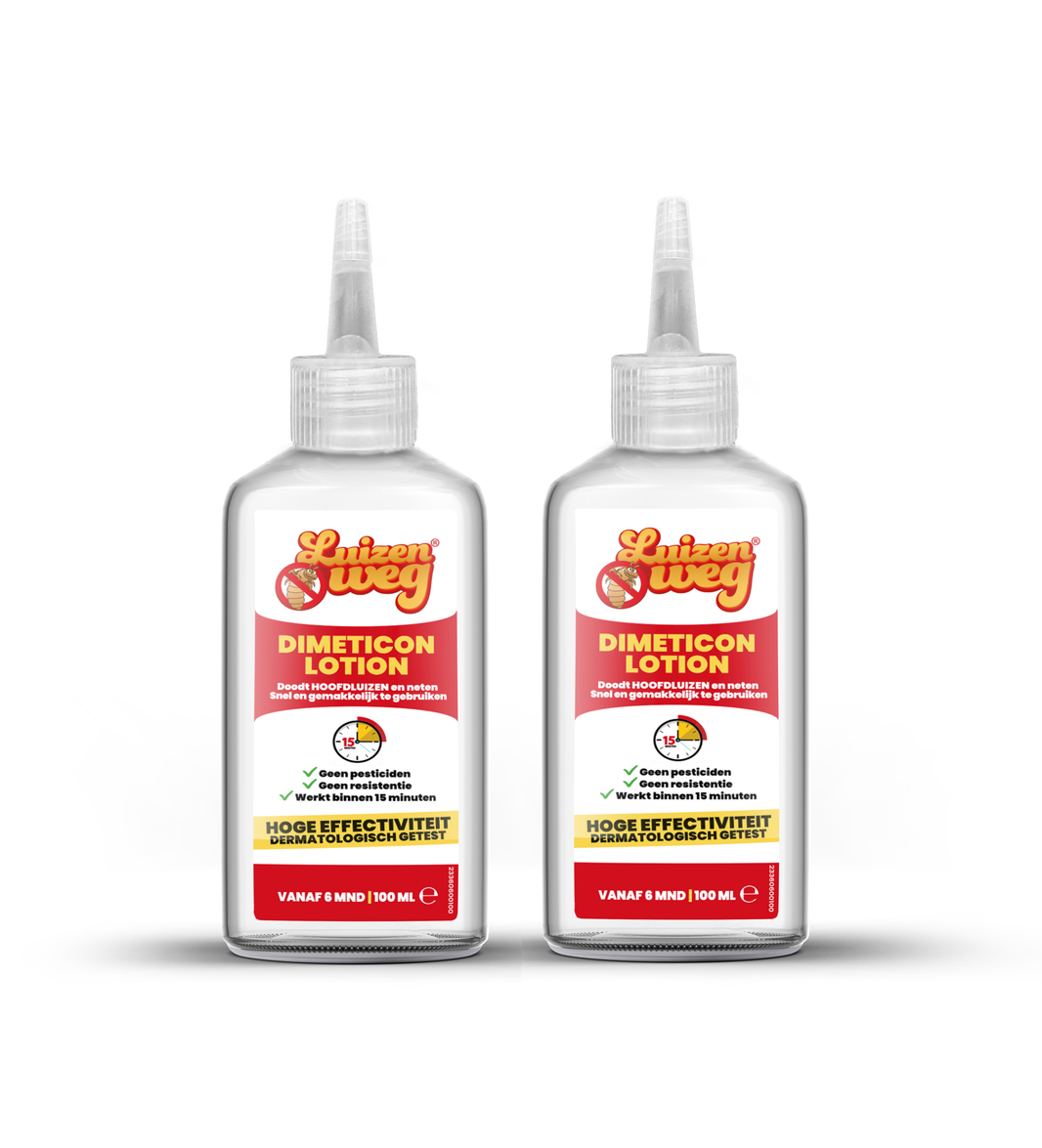 Dimeticon lotion tegen hoofdluis, LuizenWeg.nl